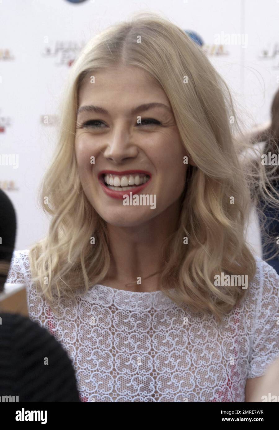 Rosemund Pike attends the"Johnny English Reborn" World Premiere held at ...