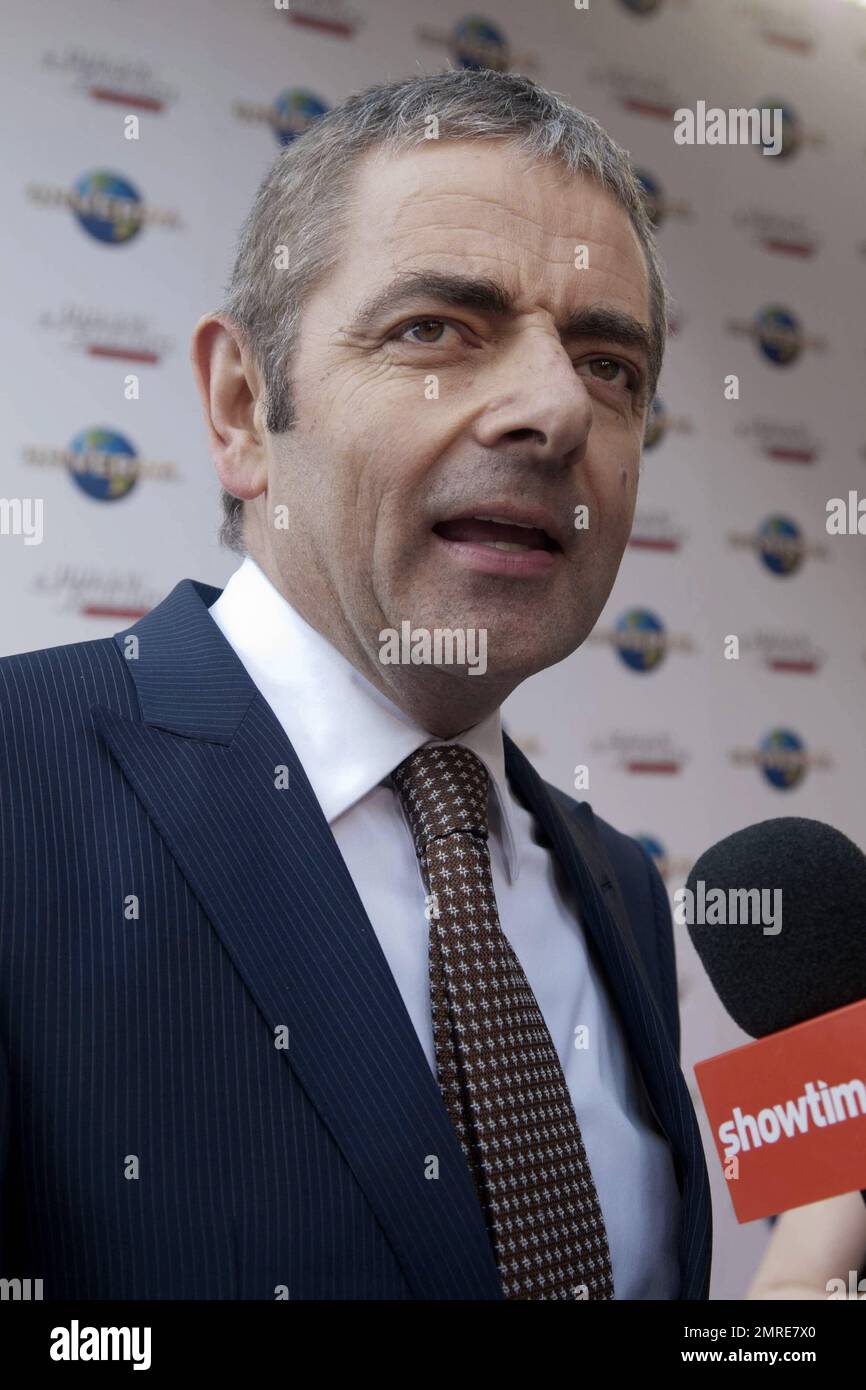 Rowan Atkinson attends the"Johnny English Reborn" World Premiere held ...