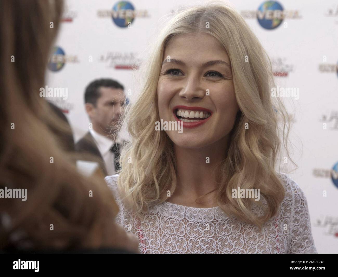 Rosemund Pike attends the"Johnny English Reborn" World Premiere held at ...