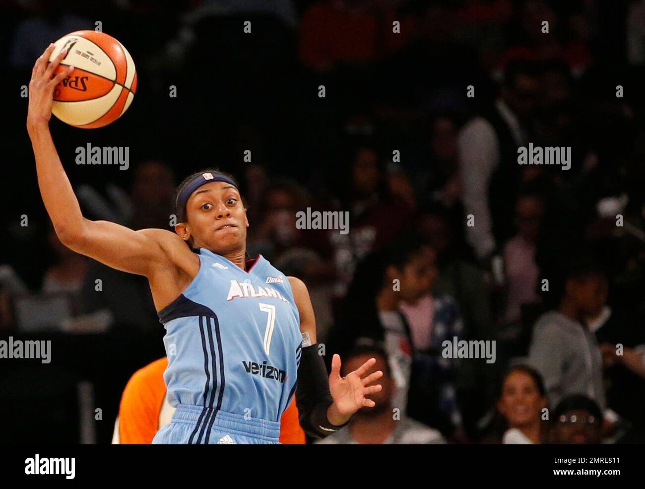 FILE - In this June 7, 2017, file photo, Atlanta Dream guard Brittney ...