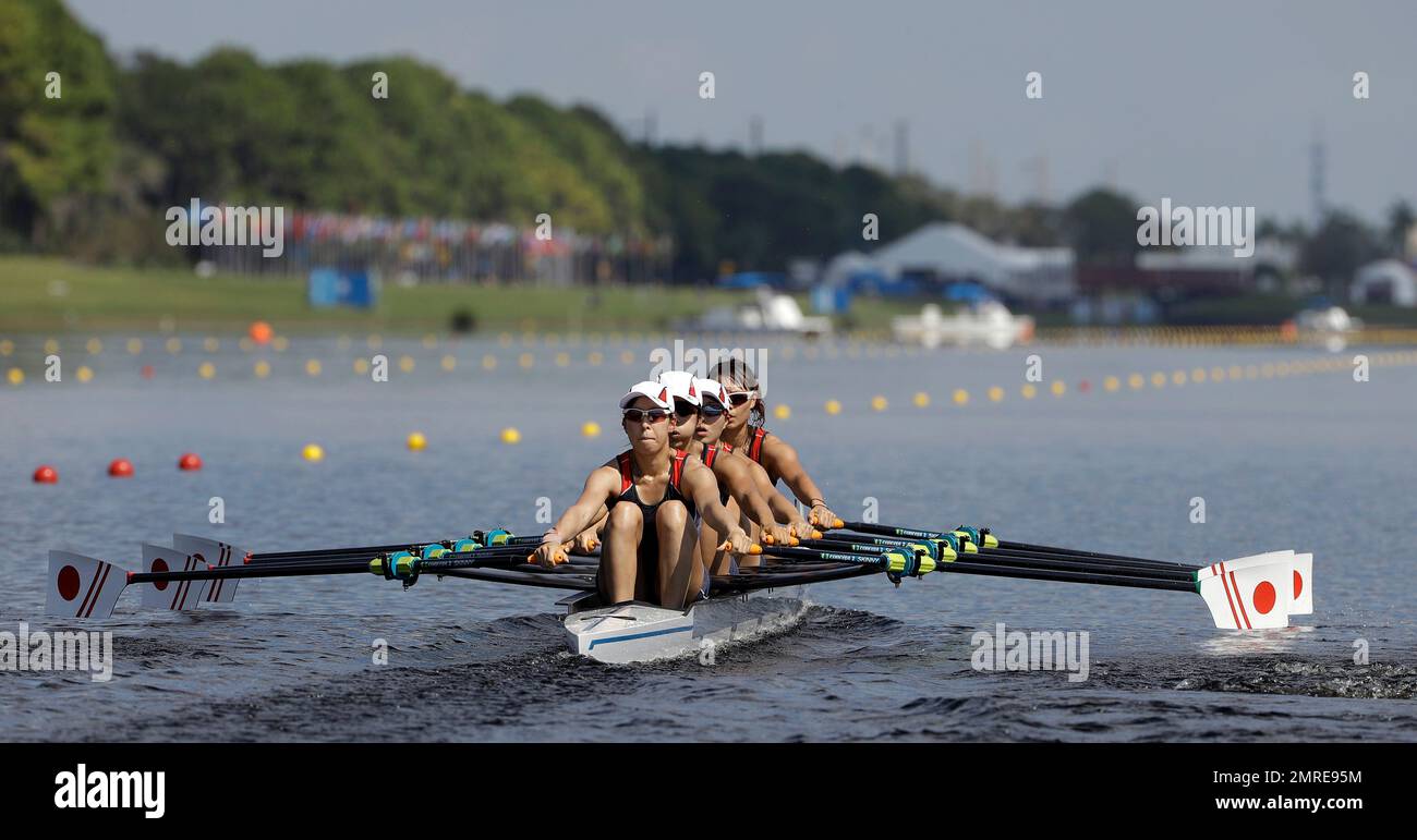 Japan's Lightweight Women's Quadruple Scull members, from left, Ai ...