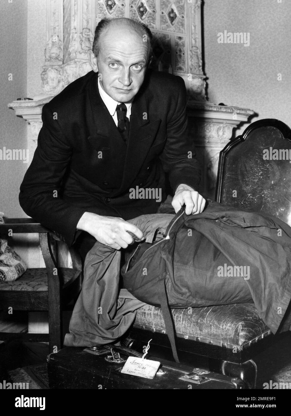 Heinz Linge, SS officer who served as Hitler's valet, is pictured ...