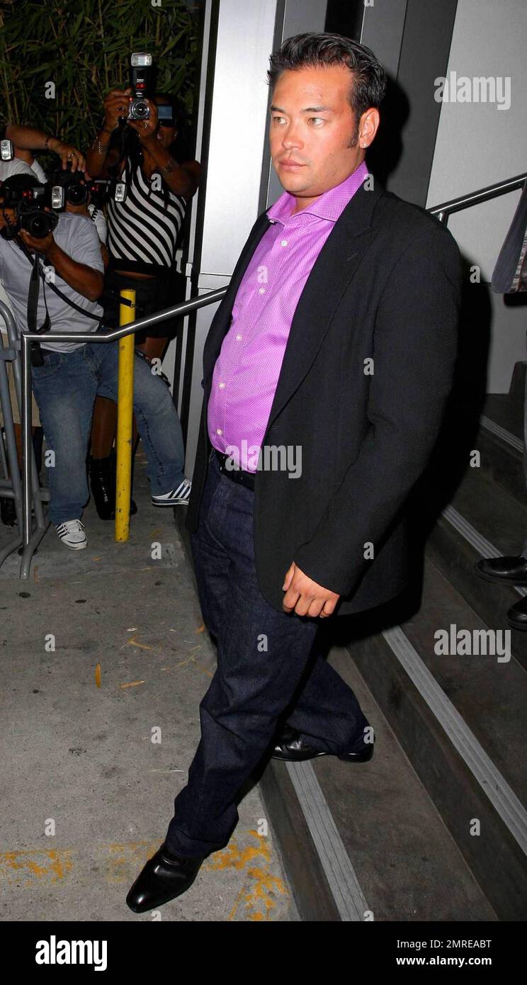 Reality star Jon Gosselin tapes an interview with Larry King at the CNN ...