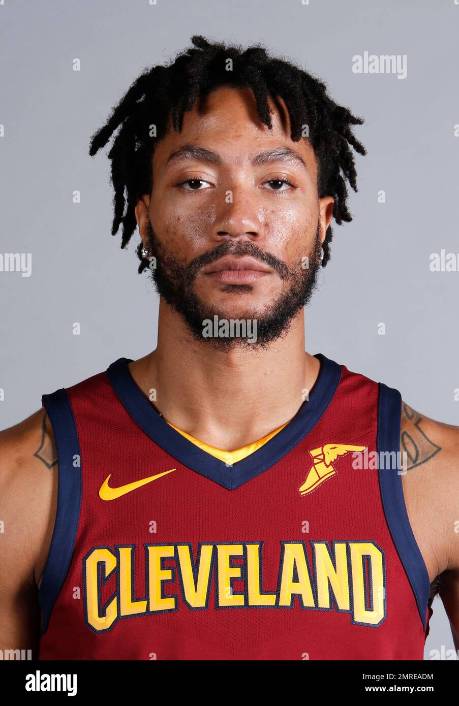 Cleveland Cavaliers' Derrick Rose poses for a portrait during the NBA ...