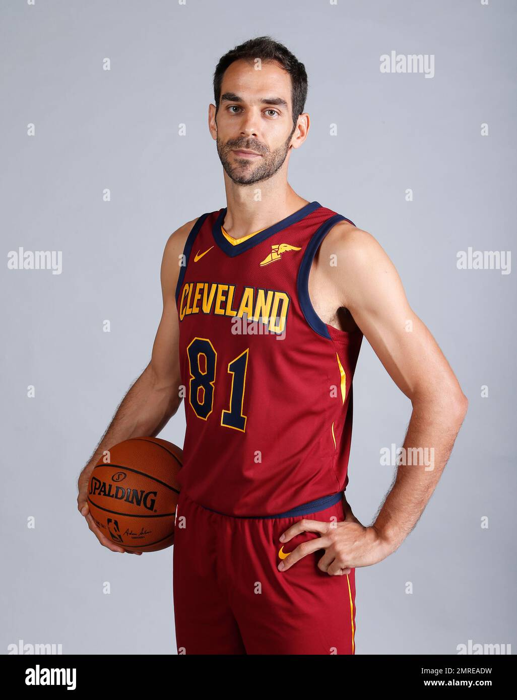 Cleveland Cavaliers' Jose Calderon poses for a portrait during the NBA ...