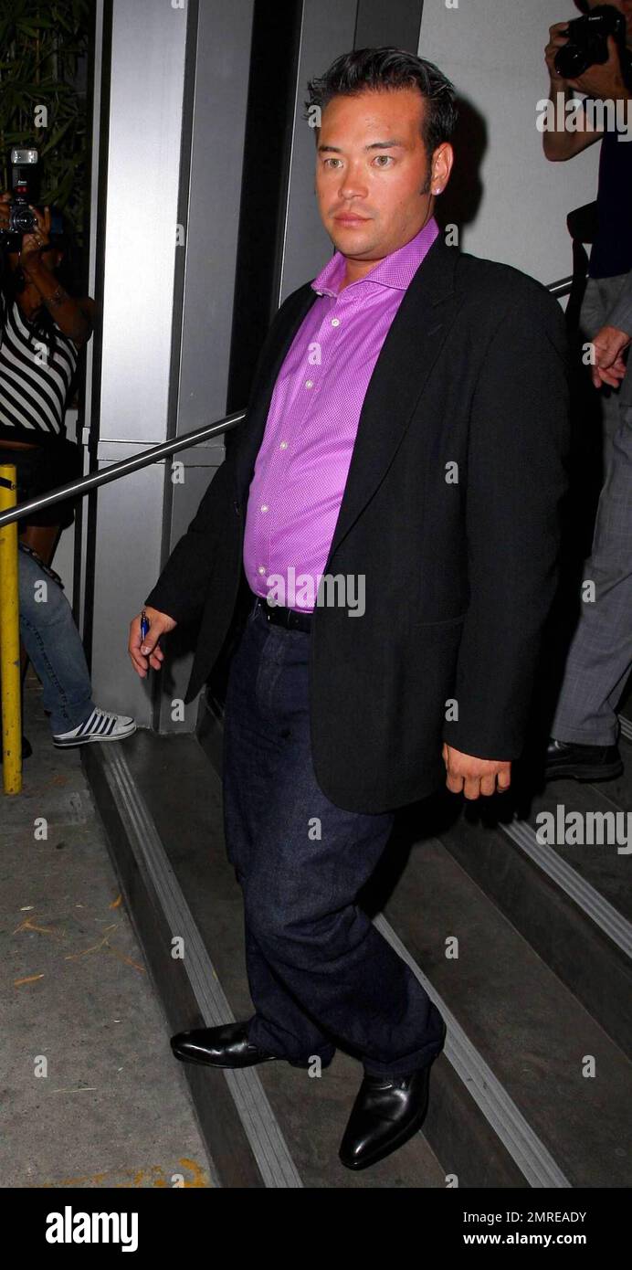 Reality star Jon Gosselin tapes an interview with Larry King at the CNN ...