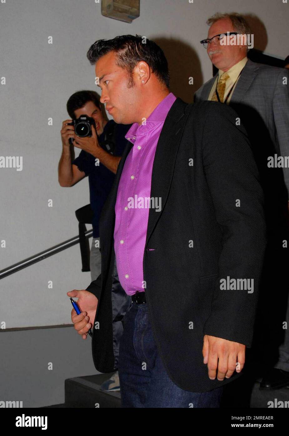 Reality star Jon Gosselin tapes an interview with Larry King at the CNN ...