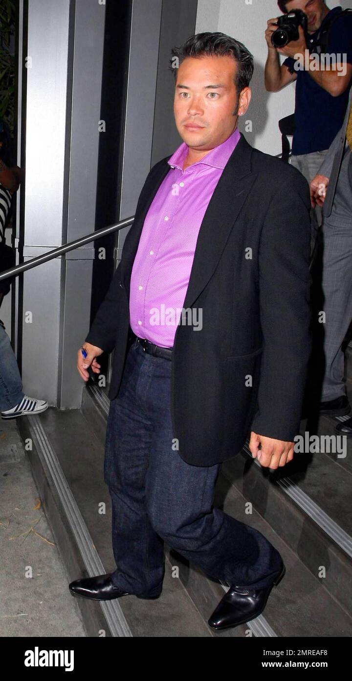 Reality star Jon Gosselin tapes an interview with Larry King at the CNN ...