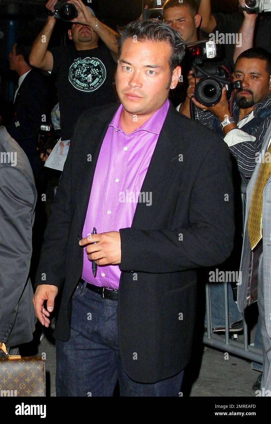 Reality star Jon Gosselin tapes an interview with Larry King at the CNN ...