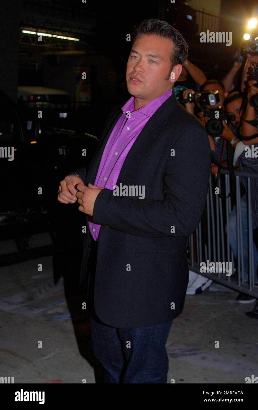 Reality star Jon Gosselin tapes an interview with Larry King at the CNN ...