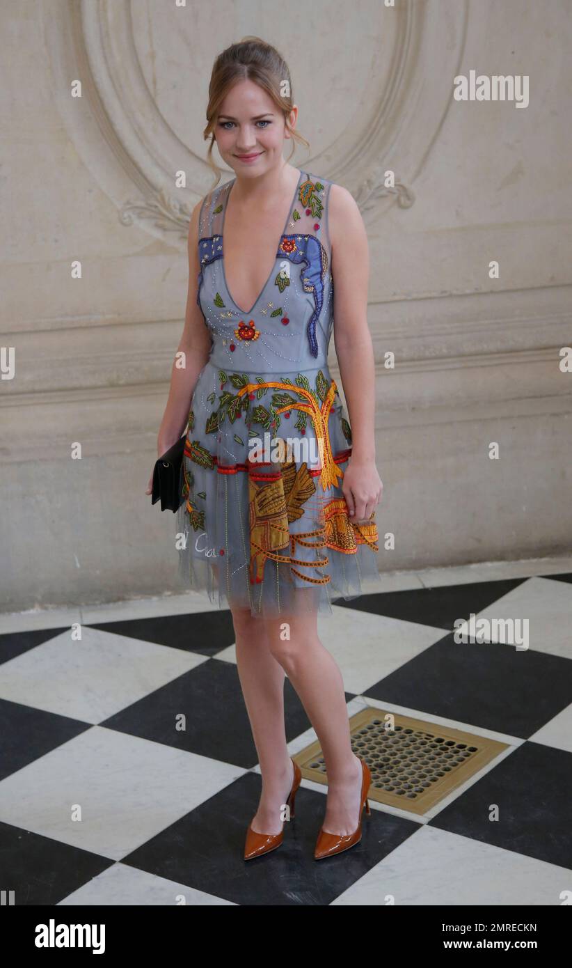 U.S actress Britt Robertson poses for photographers before the ...