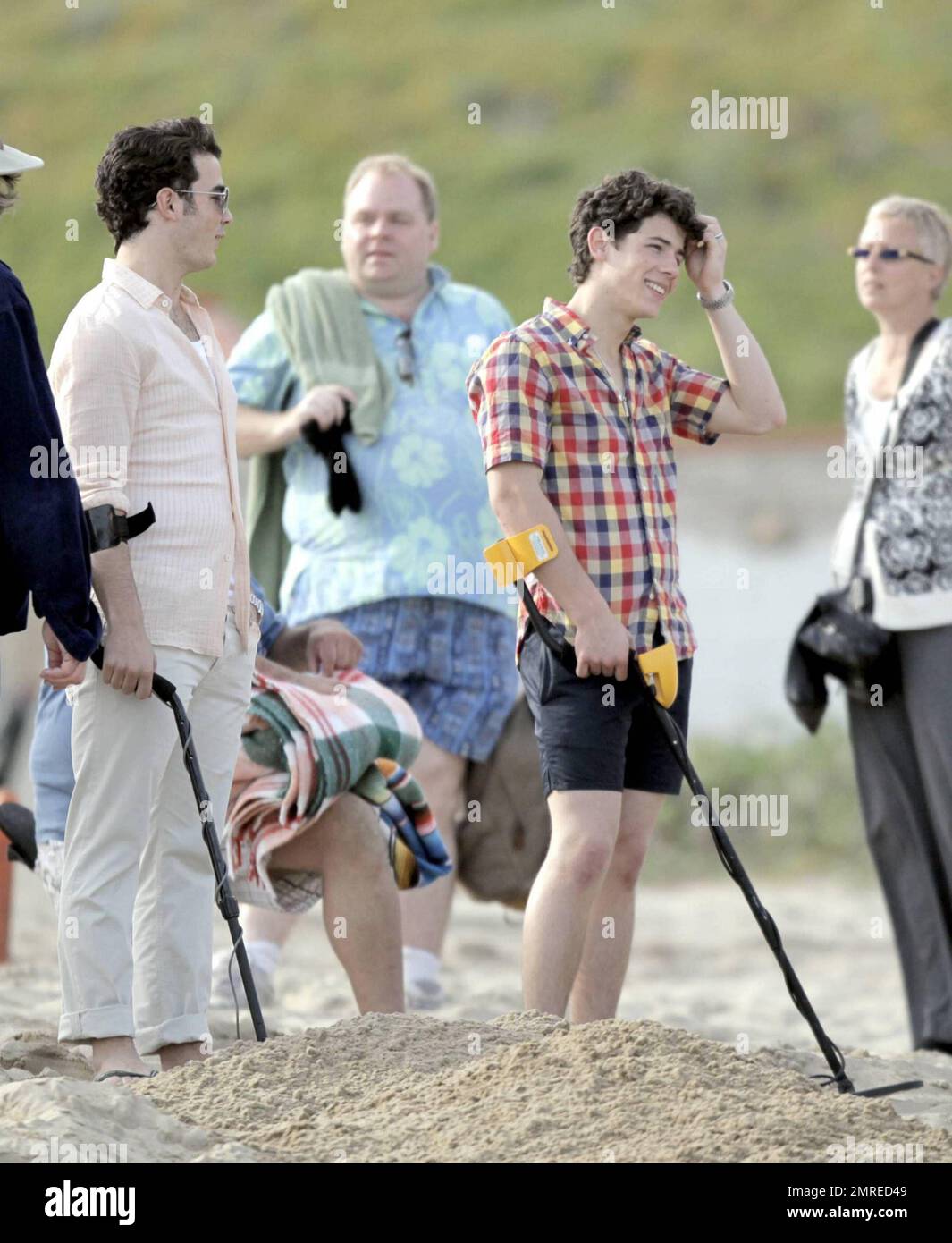 The Jonas Brothers film on location in Malibu for season two of their ...