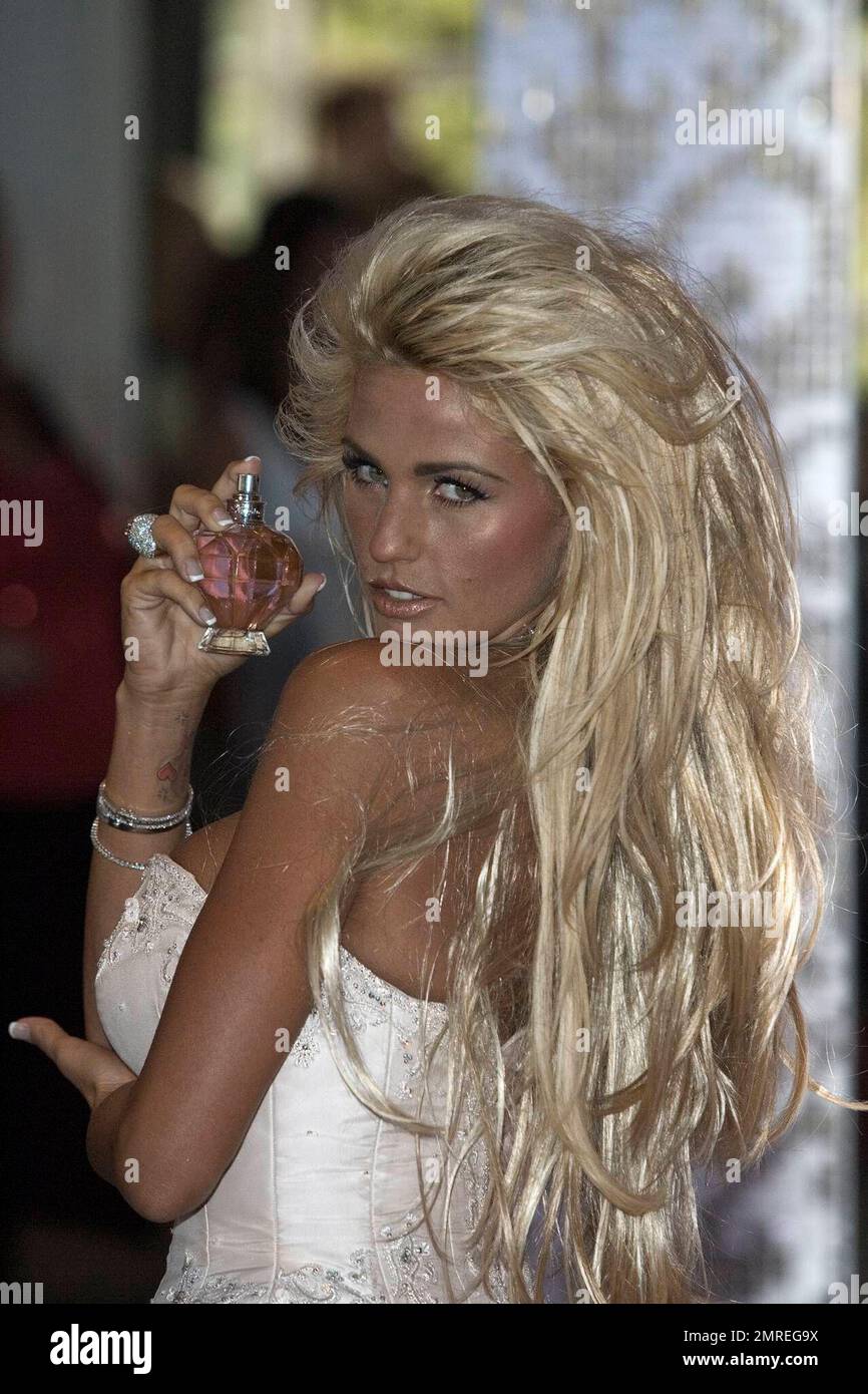 Model Katie Price Aka Jordan Appears At The Launch Of Her New Perfume