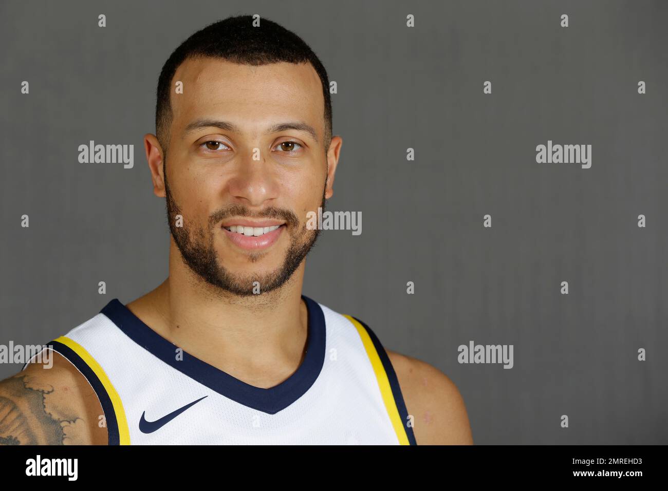 Indiana Pacers guard Trey McKinney-Jones poses during the NBA ...