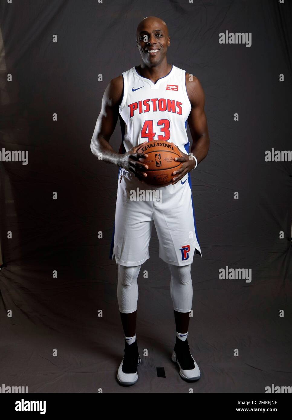 Detroit Pistons forward Anthony Tolliver poses during the NBA ...