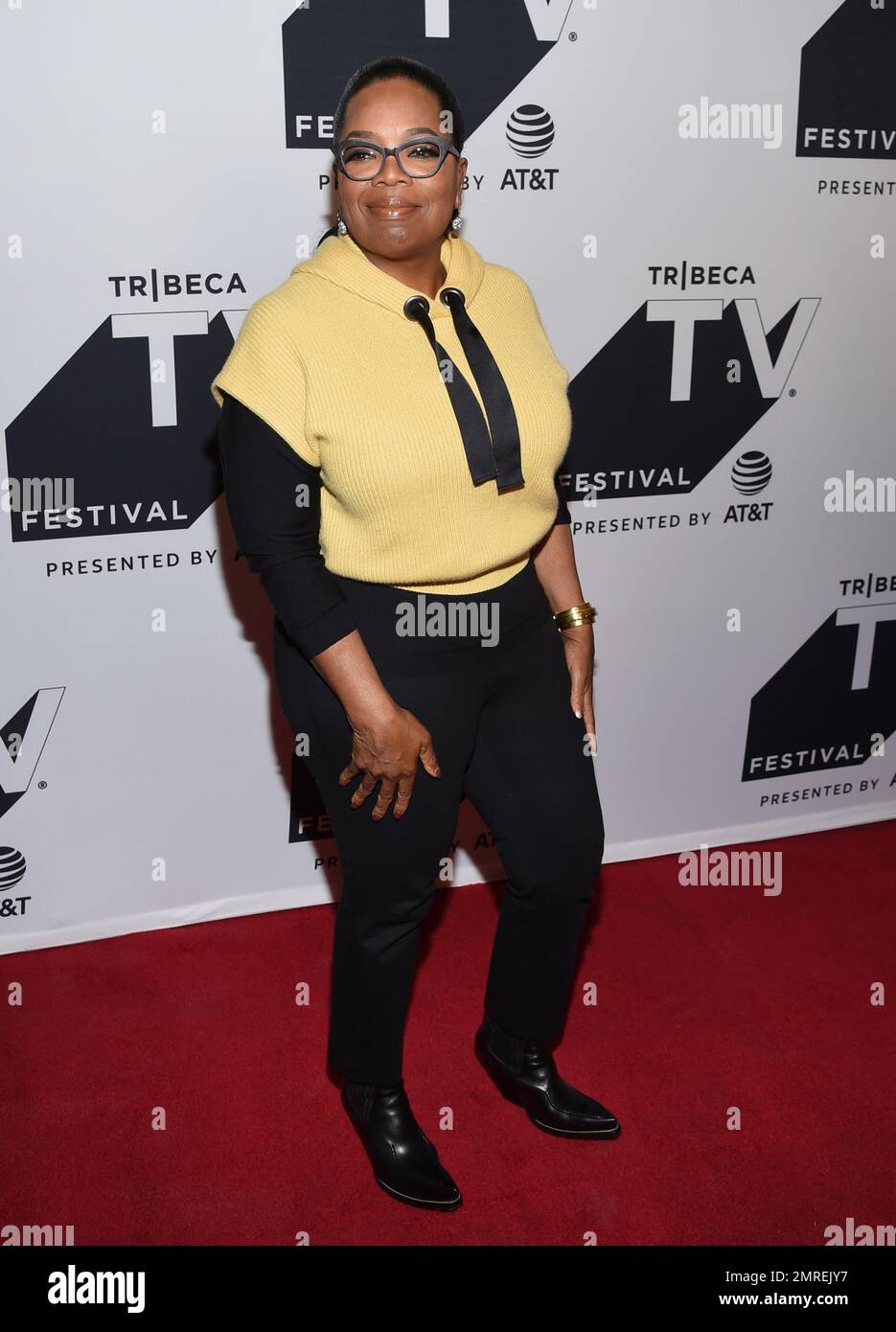 Producer Oprah Winfrey attends the "Released" special screening during ...