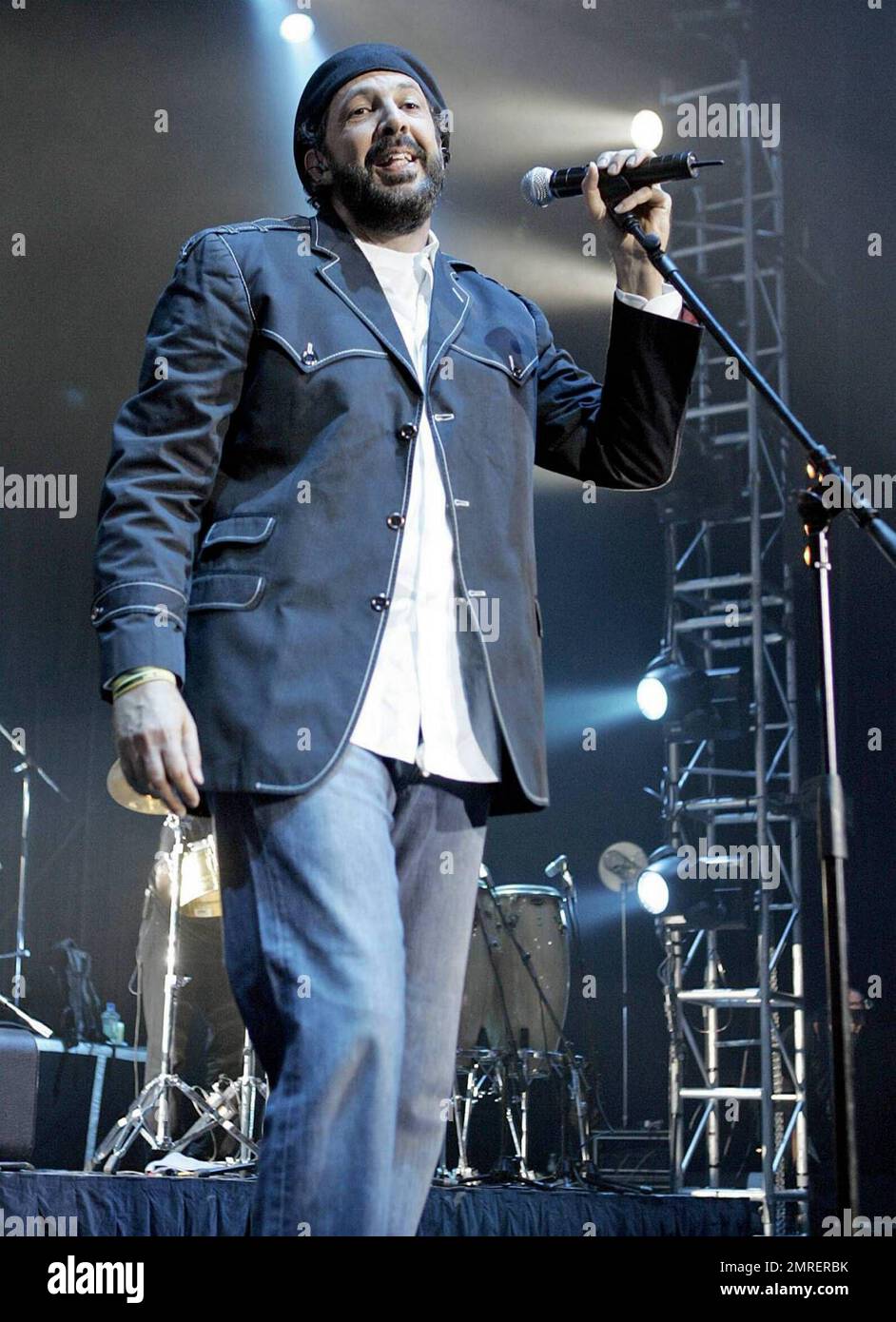 Dominican singer Juan Luis Guerra performs live in concert at the ...