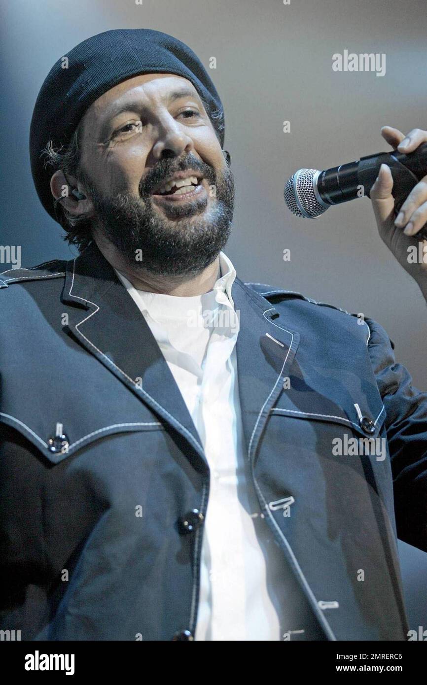 Dominican singer Juan Luis Guerra performs live in concert at the ...
