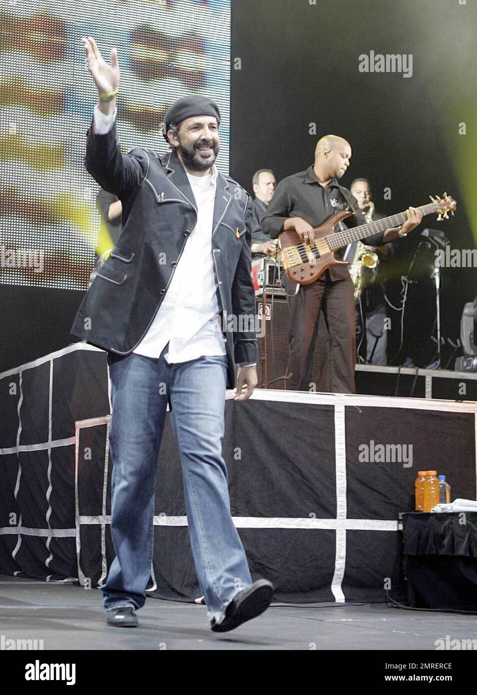Dominican singer Juan Luis Guerra performs live in concert at the ...
