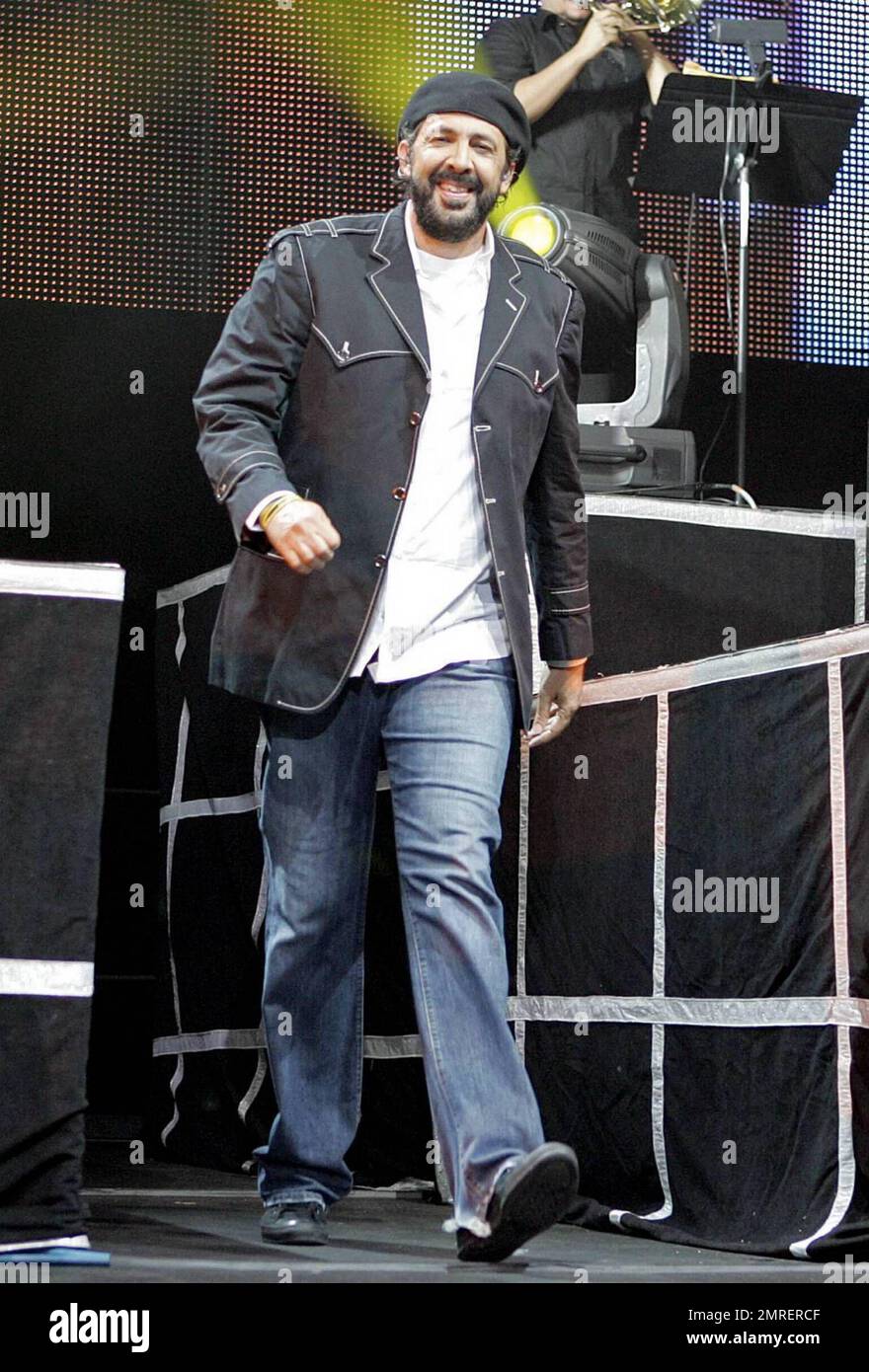 Dominican singer Juan Luis Guerra performs live in concert at the ...