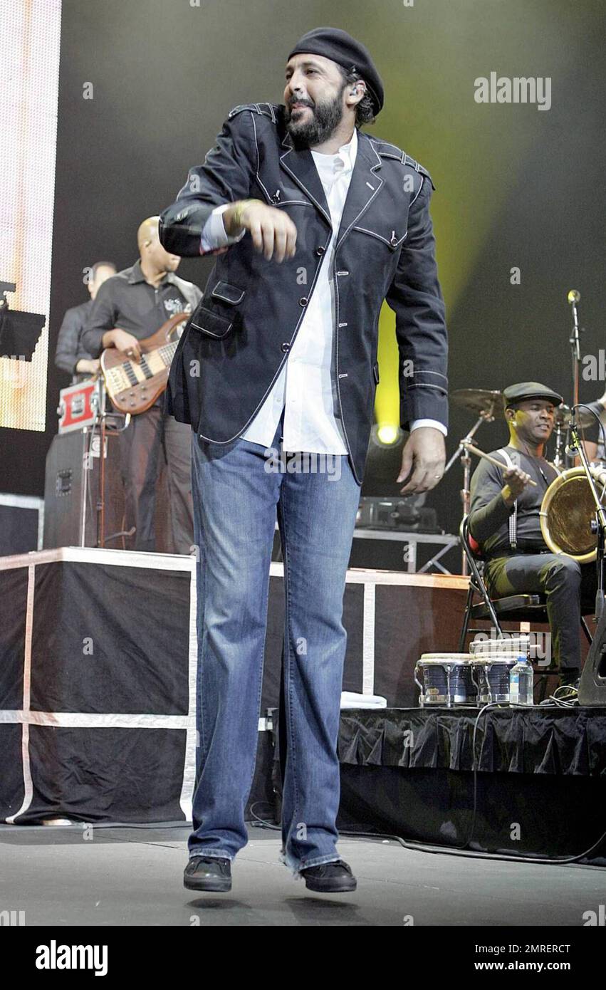 Dominican singer Juan Luis Guerra performs live in concert at the ...