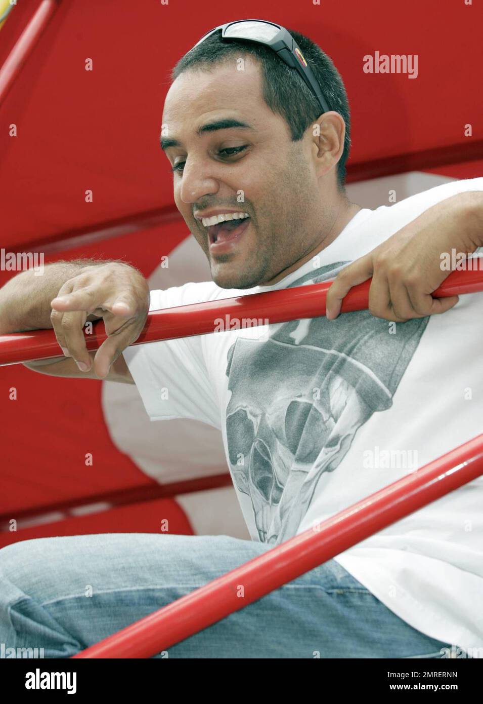 Juan Pablo Montoya at the Budweiser Shootout & ARCA 200. Daytona Beach ...