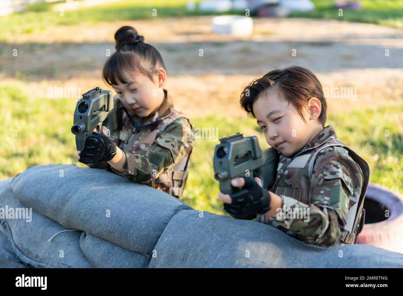 Happy children playing cs Stock Photo - Alamy