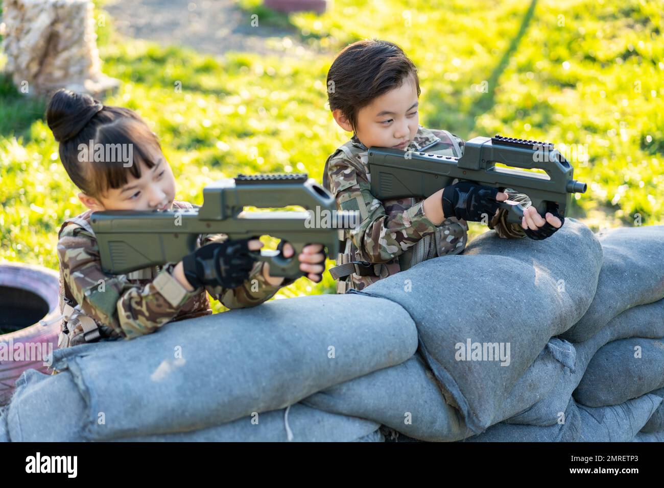 Happy children playing cs Stock Photo - Alamy