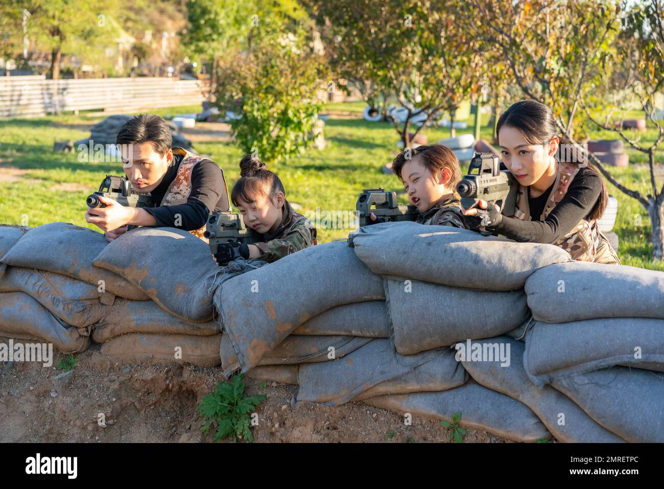 Happy family play cs Stock Photo - Alamy