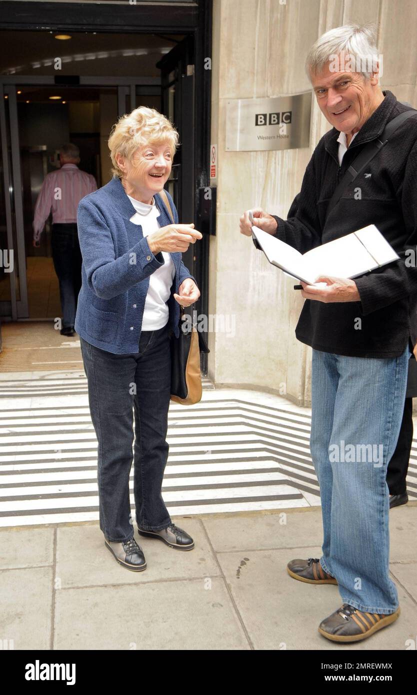 "Miss Marple" actress Julia McKenzie signs autographs during a visit to the BBC. London, UK. 9/6 ...
