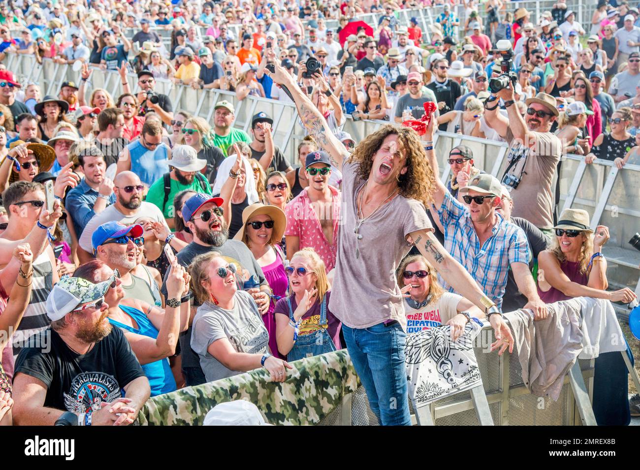 David Shaw of The Revivalists performs at the Pilgrimage Music and ...