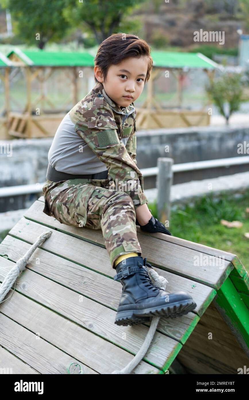Happy boy playing cs Stock Photo - Alamy