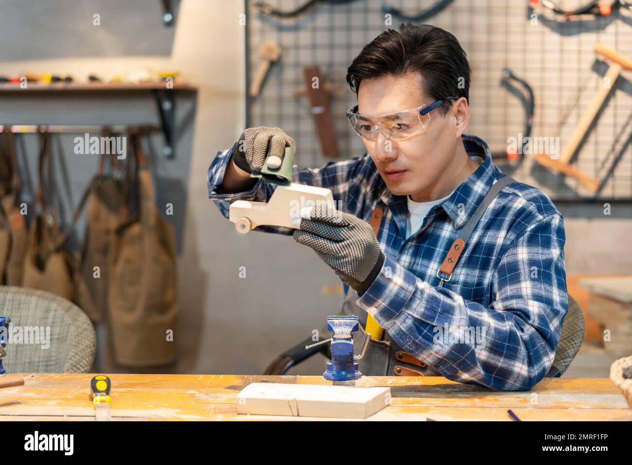 The young man a carpenter Stock Photo - Alamy