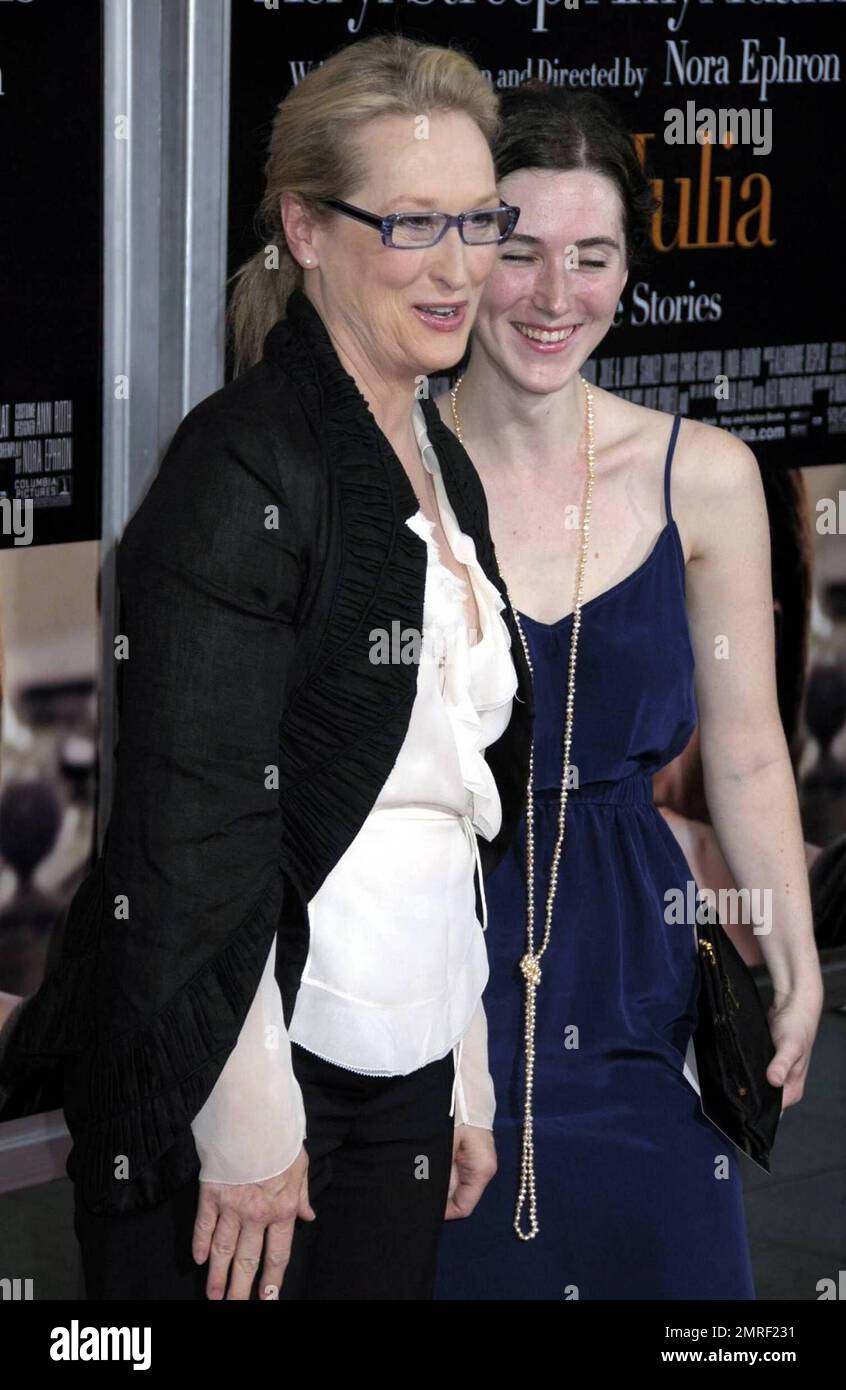 Meryl Streep attends the premiere of "Julie & Julia" at the Ziegfield ...