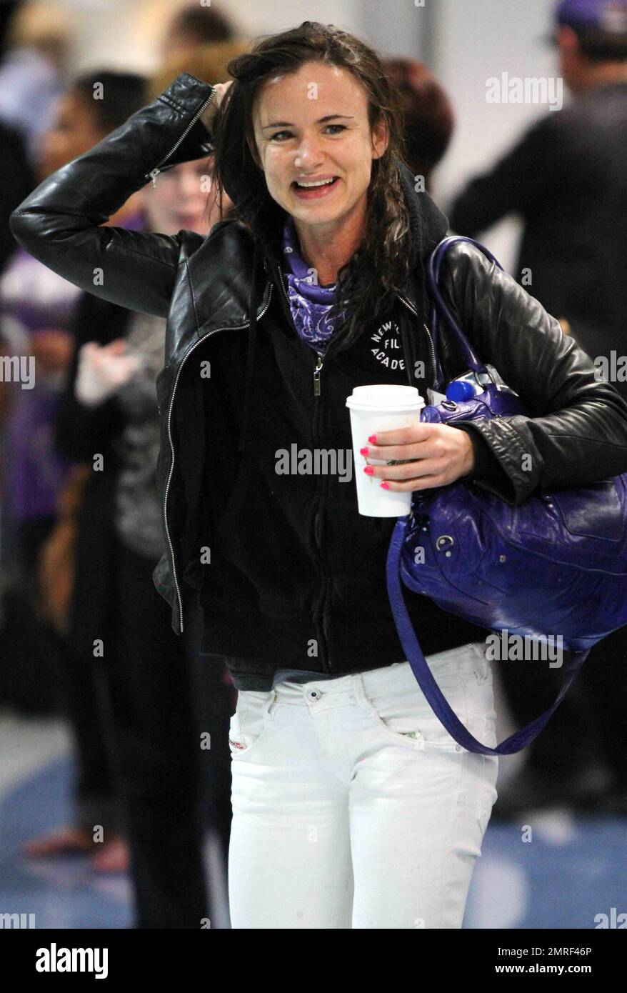 Actress and singer Juliette Lewis is all smiles and looking playful as ...