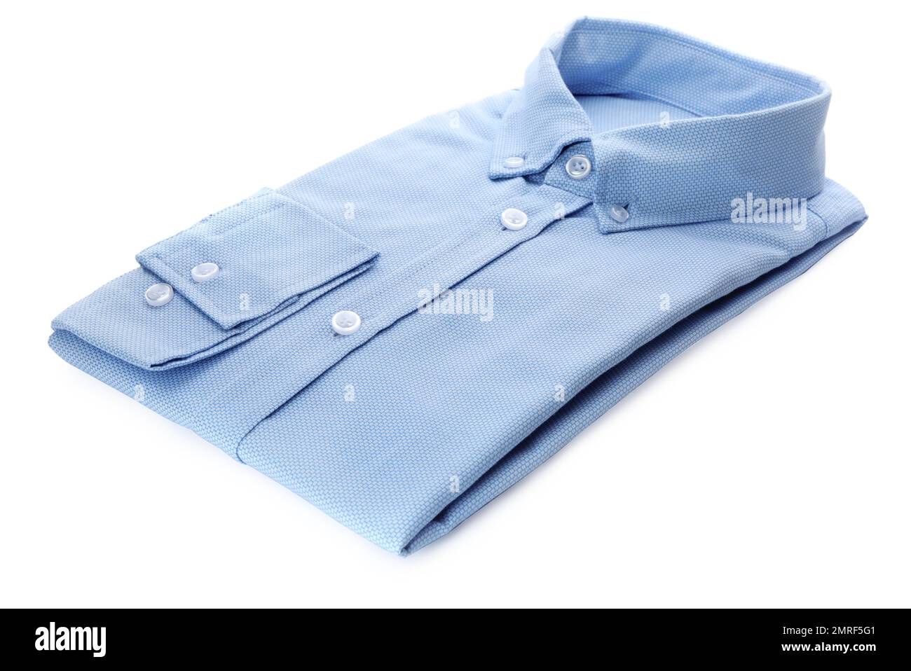 Male stylish light blue shirt isolated on white Stock Photo - Alamy