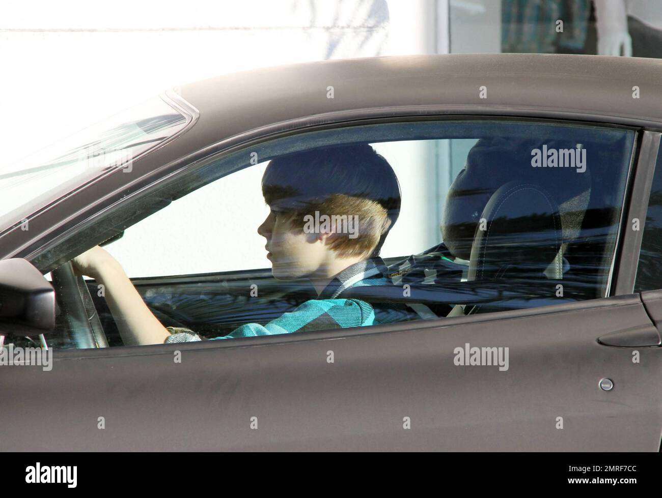 Justin Bieber Black Ferrari