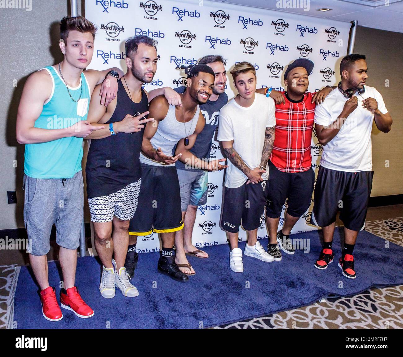Justin Bieber makes an appearance at the Hard Rock Hotel & Casino in ...