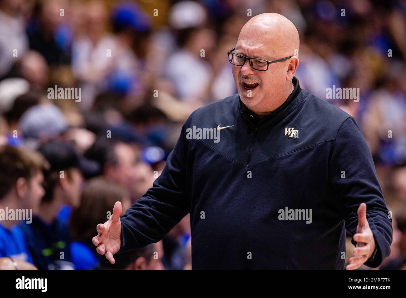 Durham, NC, USA. 31st Jan, 2023. Wake Forest Demon Deacons head coach ...