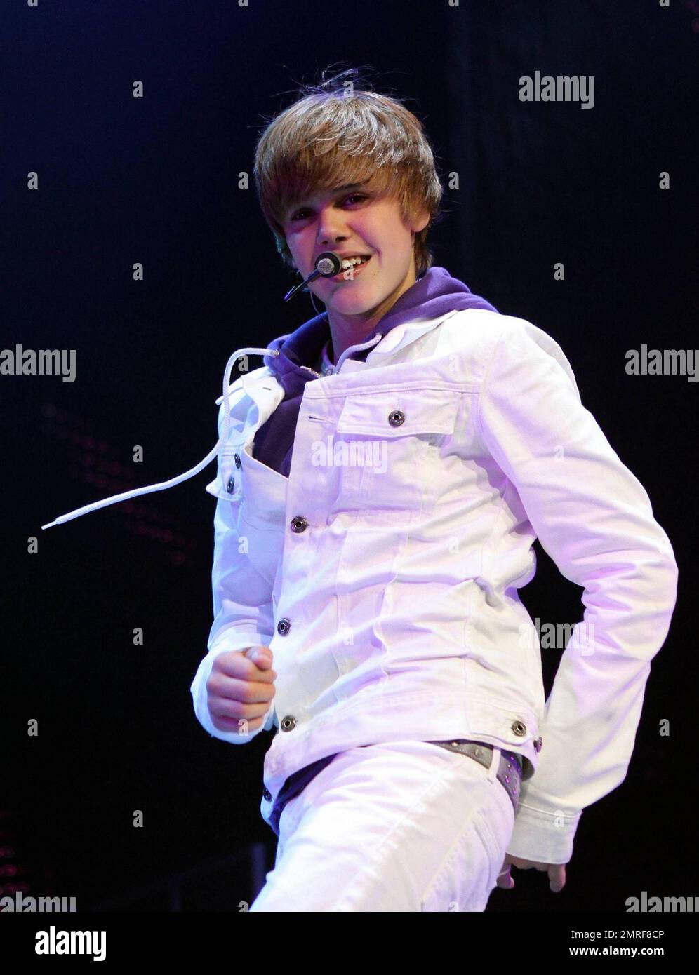 Justin Bieber performs live in concert at the BankAtlantic Center in ...