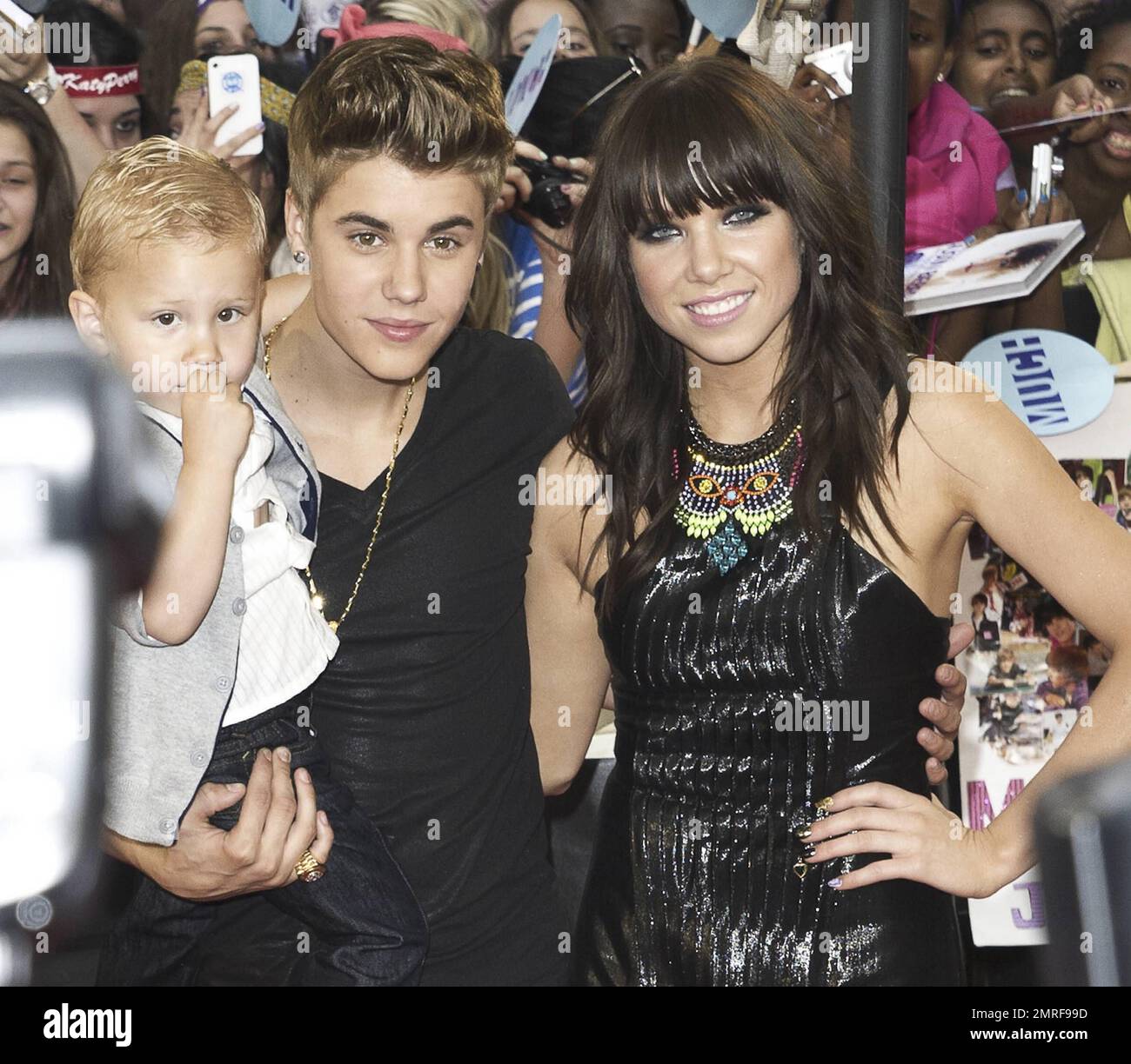 Justin Bieber, baby brother Jaxson and Carly Rae Jepsen at the 23rd ...