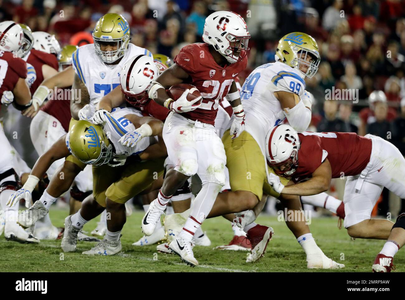 Stanford running back Bryce Love runs for a touchdown against UCLA ...