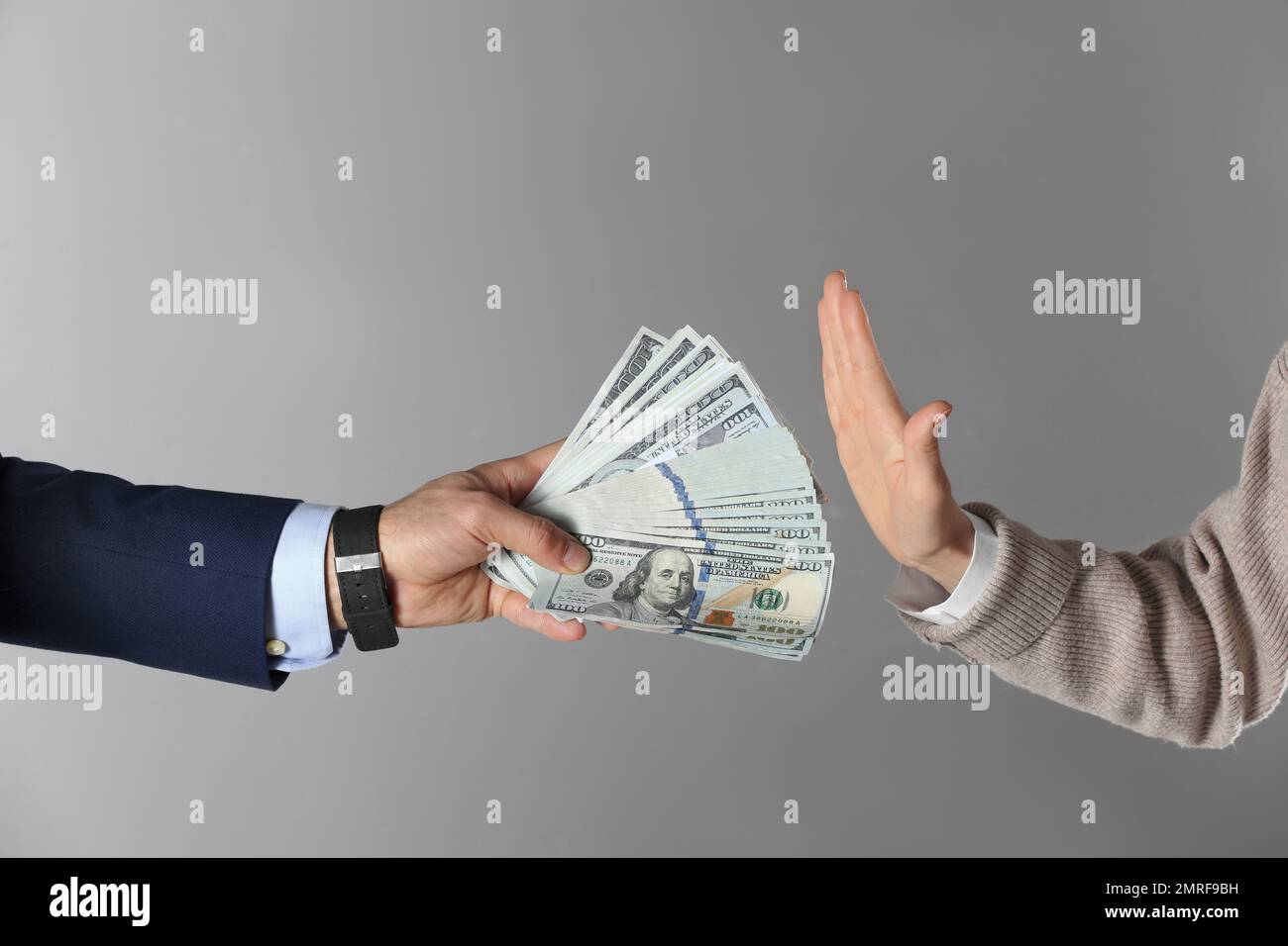 Closeup woman rejecting refusing hi-res stock photography and images ...