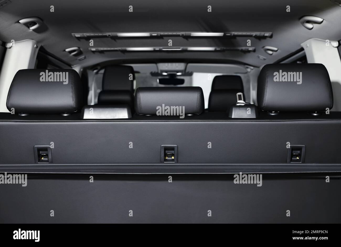 New modern car with comfortable seats inside Stock Photo - Alamy