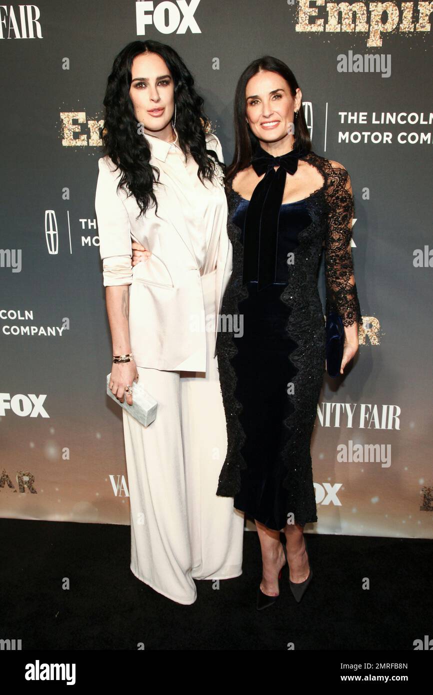 Rumer Willis, left, and Demi Moore, right, attend Fox's celebration of ...