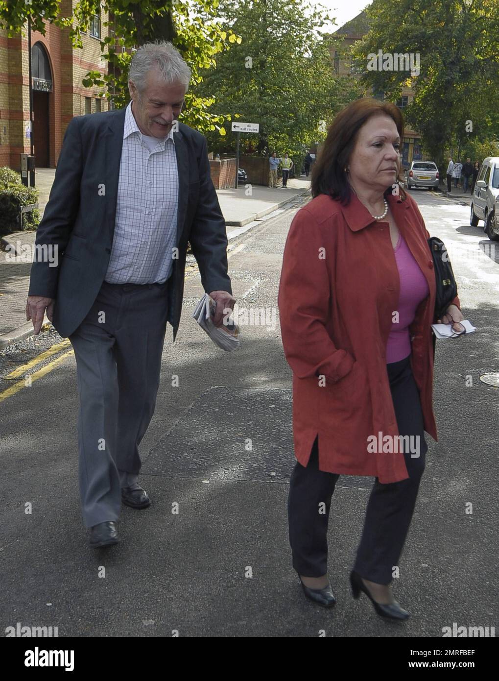 Anna Larke and Larke's parents leave St. Albans Crown Court after ...