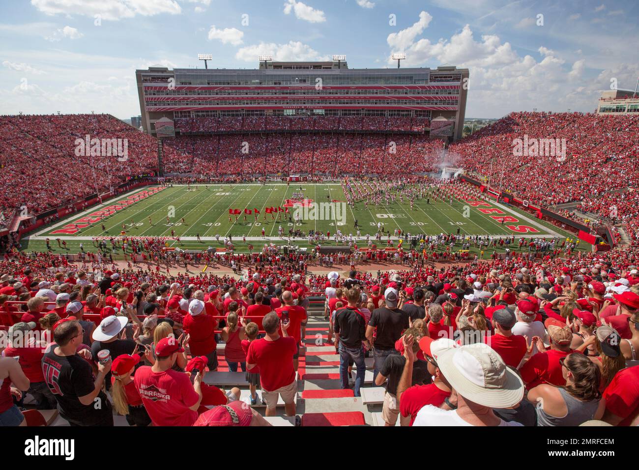 General view of Memorial Stadium in Lincoln, Neb., before an NCAA ...