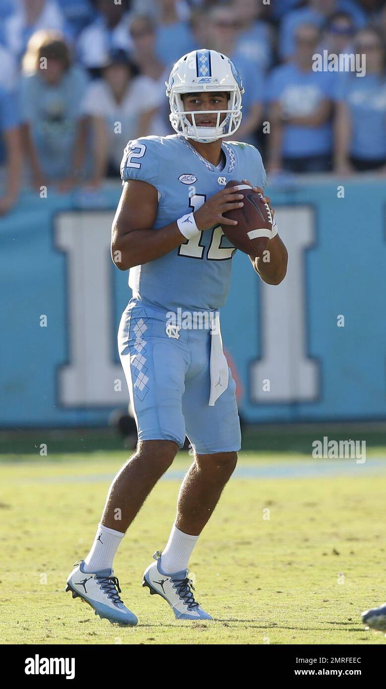 North Carolina quarterback Chazz Surratt looks to pass against Duke ...