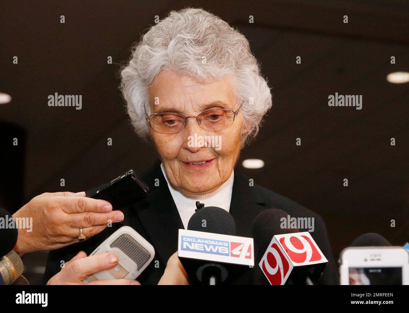 Sister Marita Rother speaks to the media before the Beatification ...