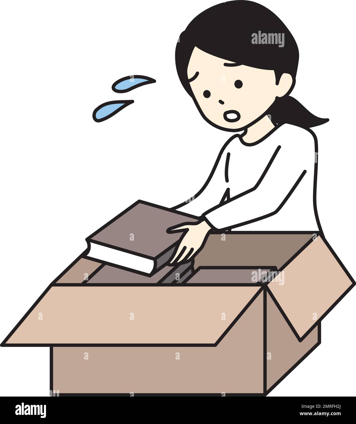 Woman stocking up Stock Vector Images - Alamy